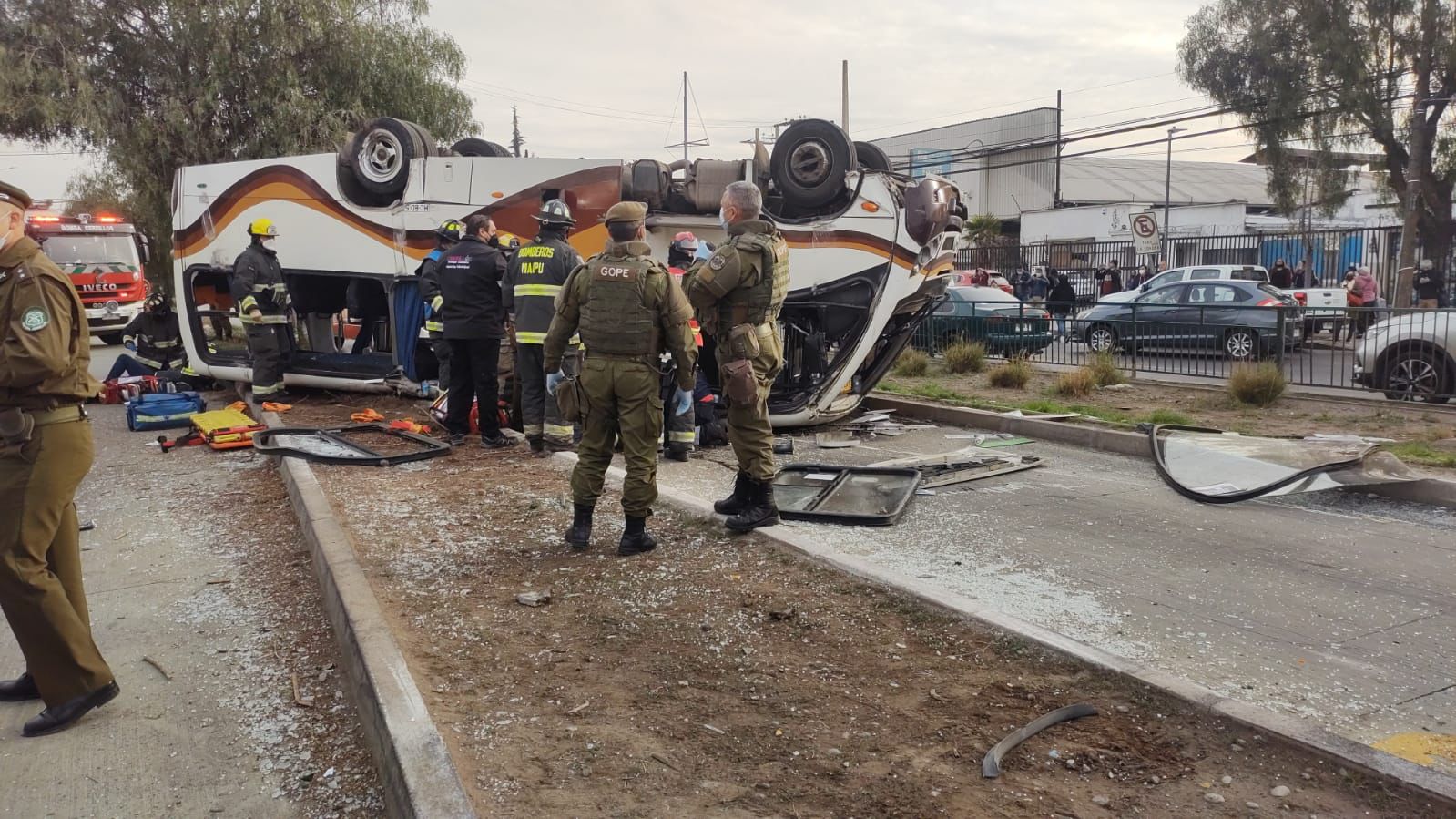 Dos Muertos Y 12 Heridos Dejó Volcamiento De Bus En Cerrillos El